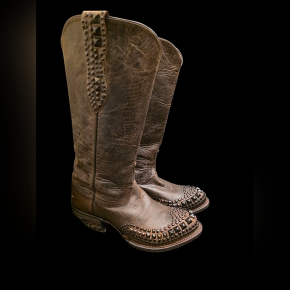 Lucchese | Shoes | Lucchese Peanut Brittle Mad Dog Stud Boots M46s82f ...